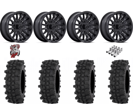 Frontline ACP Tires Creed Black Wheels - Free Shipping