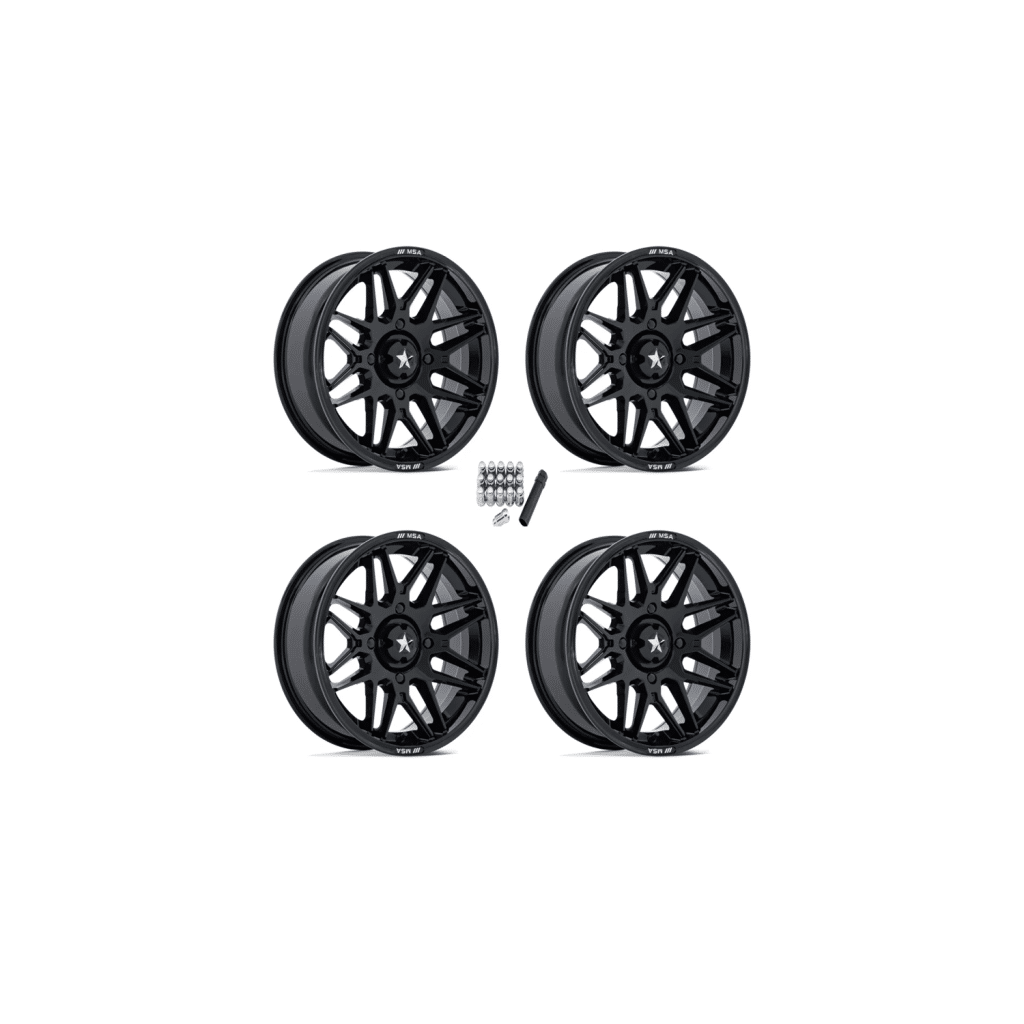 Precision Style and Trail Strength: MSA M52 Radar Gloss Black Wheels