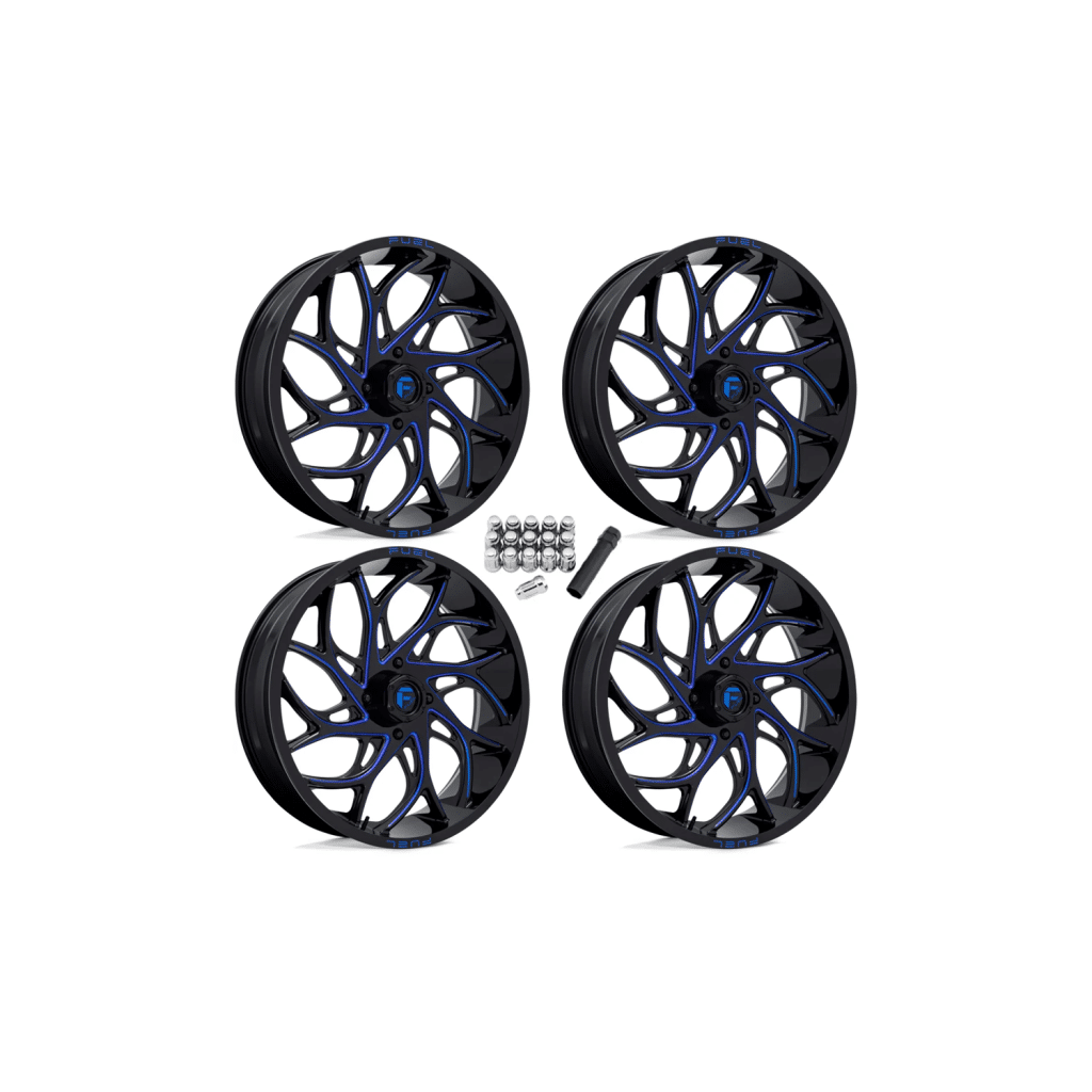 Fuel Offroad Runner Candy Blue 20x7 Wheels/Rims (Full Set)