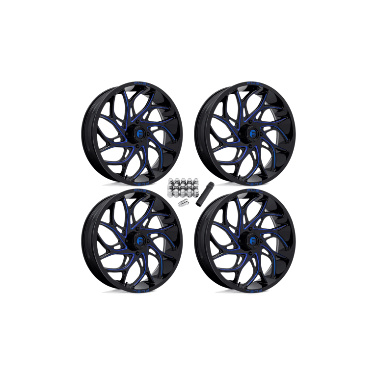 Fuel Offroad Runner Candy Blue 20x7 Wheels/Rims (Full Set)