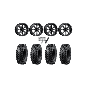 Tusk Terrabite 28x10-14 Radial Tires on MSA M41 Boxer Wheels