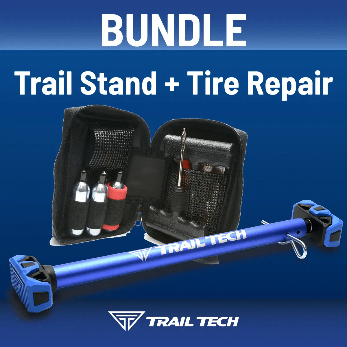 Trail Tech Trail Stand & Tire Repair Bundle | Compact Trailside Flat ...