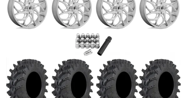 STI Outback Max 33-9-20 Tires on Fuel Runner Polished Wheels