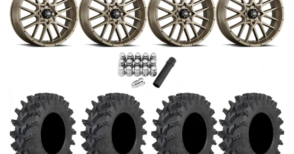 STI Outback Max 33x9-20 Tires on ITP Hurricane Bronze Wheels