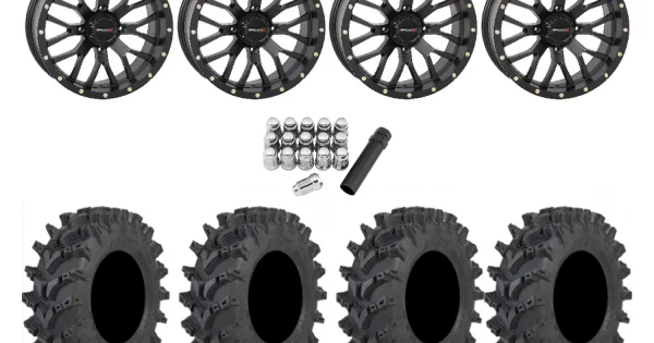 STI Outback Max 35-9-20 Tires on ST-3 Matte Black Wheels