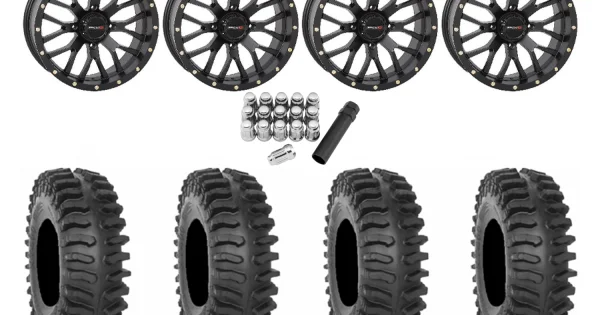 System 3 XT400 33x9.5-20 Tires on ST-3 Matte Black Wheels