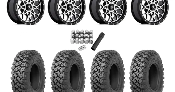 Valor Off-Road Alpha 32x10-15 Tires on MSA M45 Portal Machined Wheels