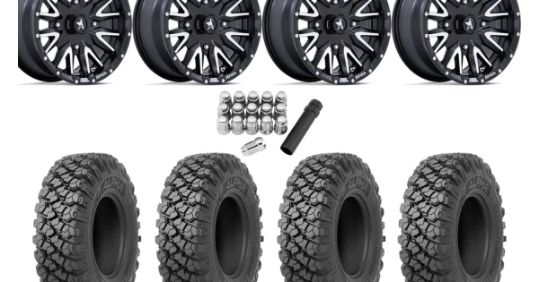 Valor Off-Road Alpha 32x10-15 Tires on MSA M49 Creed Matte Black ...
