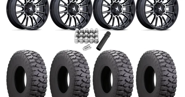 Atturo Trail Blade Boss 32x10-15 Tires on MSA M51 Thunderlips Machined ...