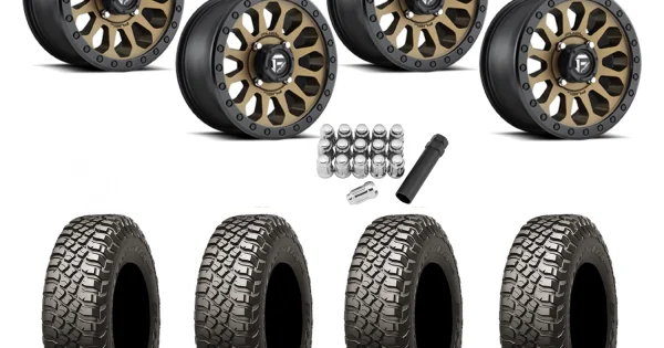 BFGoodrich Mud-Terrain KM3 30x10-15 Tires on Fuel Vector Matte Bronze ...