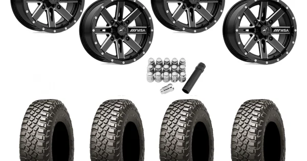 BFGoodrich Mud-Terrain KM3 32x10-15 Tires on MSA M41 Boxer Wheels