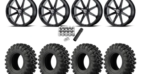 EFX MotoRavage XL 40x10-18 Tires on MSA M12 Diesel Wheels