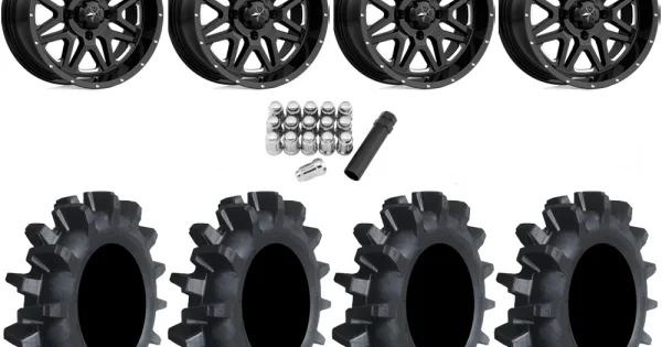 Interco Interforce 2 32x6.5-14 Tires on MSA M26 Vibe Gloss Black Milled ...