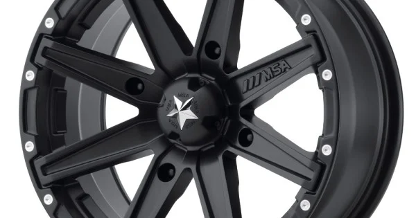 MSA M33 Clutch Satin Black 14x7 Wheel/Rim