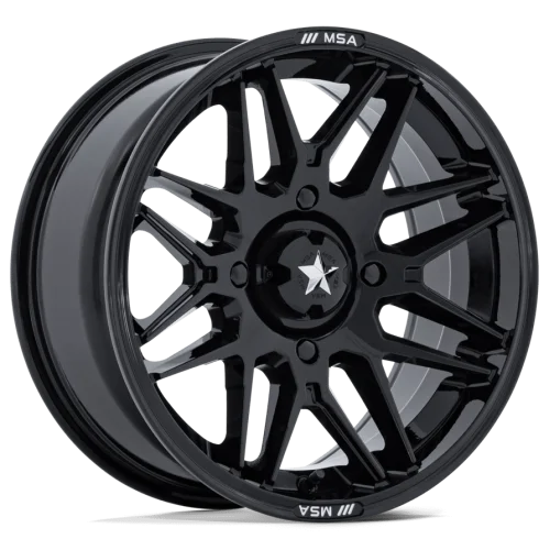 Maxxis Carnivore RT 28x10-14 (8ply) Radial Tires on MSA M52 Radar Gloss ...
