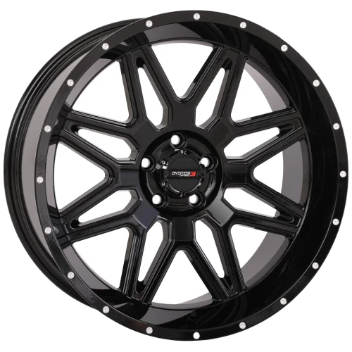 System 3 XTR370 35x10-20 Tires on System 3 Offroad ST-7 Gloss Black Wheels