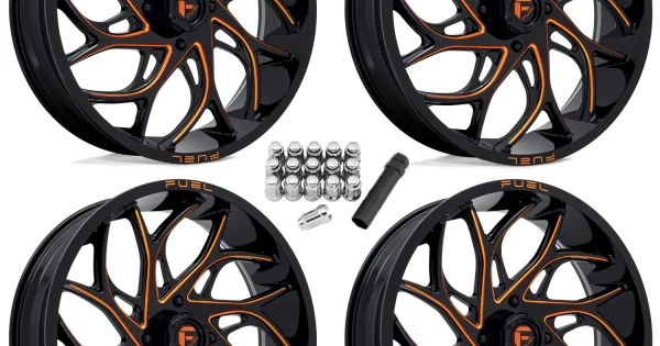 Fuel Off Road Runner Candy Orange 18x7 Wheels/Rims (Full Set)