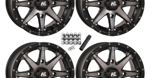 High Lifter HL10 Smoke 14x7 Wheels/Rims (Full Set)