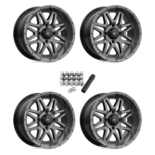 MSA M26 Vibe Dark Tint 14x7 Wheels/Rims (Full Set)