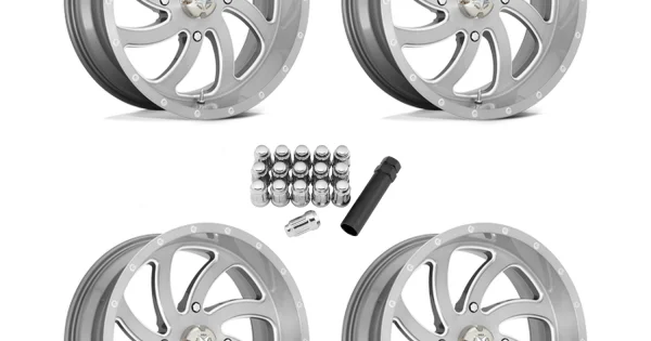 MSA M36 Switch Brushed Titanium 18x7 Wheels/Rims (Full Set)