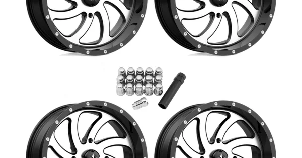 MSA M36 Switch Machined 20x7 Wheels/Rims (Full Set)