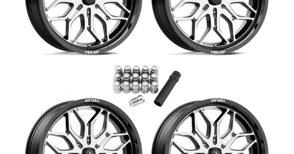MSA M47 Sniper Machined 18x7 Wheels/Rims (Full Set)