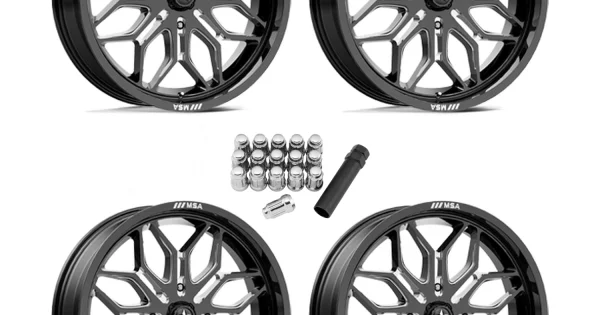 MSA M47 Sniper Gloss Black Milled 18x7 Wheels/Rims (Full Set)