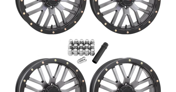 System 3 Offroad ST-3 Gunmetal 20x6.5 Wheels/Rims (Full Set)