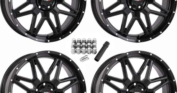 System 3 Offroad ST-7 Gloss Black 20x7 Wheels/Rims (Full Set)