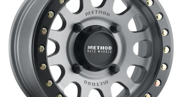 Method 401 UTV Beadlock Titanium - Matte Black 15x7 Wheel/Rim