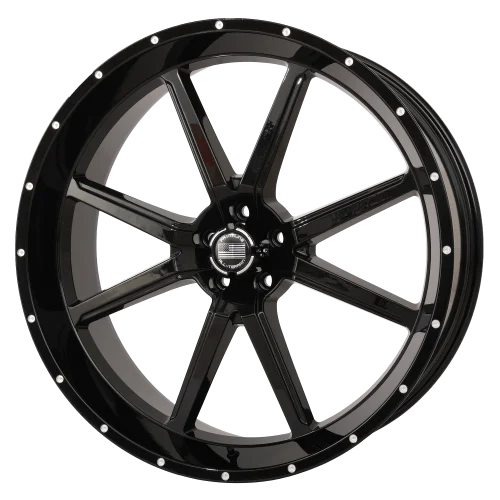 Frontline 556 Gloss Black 24x9 Wheels/Rims (Full Set)