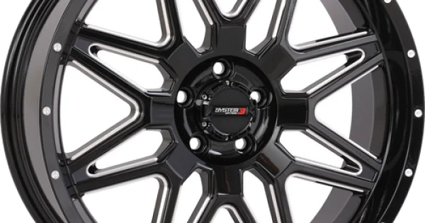 System 3 Offroad ST-7 Gloss Black Milled 20x7 Wheel/Rim