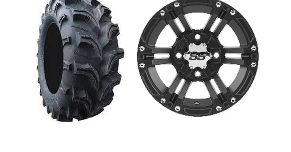 Interco Vampire 2 25x8-12 & 25x10-12 Tires on ITP SS212 Black Wheels