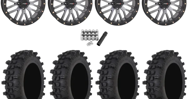 Frontline ACP 33x9.5-20 Tires on System 3 Offroad ST-3 Matte Gunmetal ...