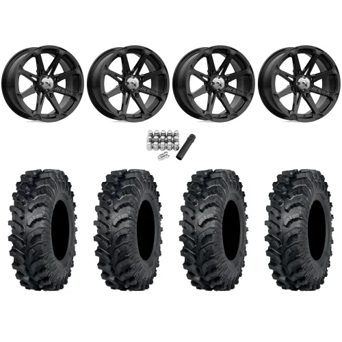 ITP MT911 32x10-15 (8ply) Tires on MSA M12 Diesel Gloss Black Wheels