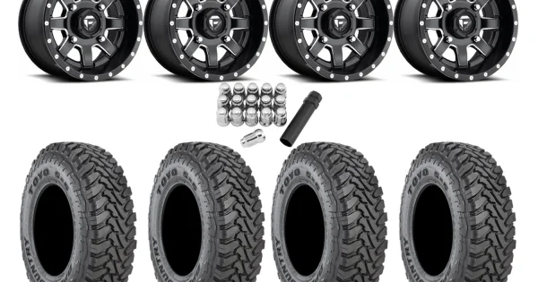 Toyo Open Country SxS M/T 32-9.5-R15 Tires on Fuel Maverick Matte Black ...