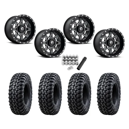 Tusk Terrabite 28x10-14 Radial Tires on Fuel Maverick Wheels