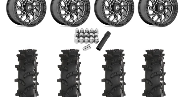 High Lifter Outlaw Max 32x10-15 Tires on Fuel Runner Milled Wheels