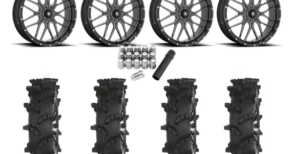 High Lifter Outlaw Max 37x10-24 Tires on MSA M45 Portal Milled Wheels