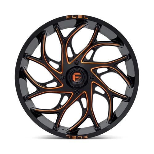 Fuel Off Road Runner Candy Orange 22x7 Wheels/Rims (Full Set)