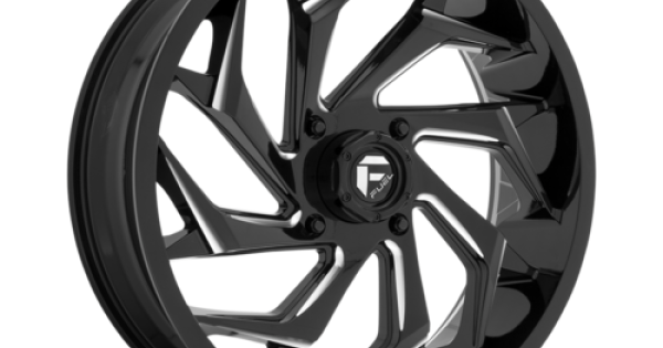 Fuel Off Road Reaction Gloss Black & Milled 22x7 Wheel/Rim
