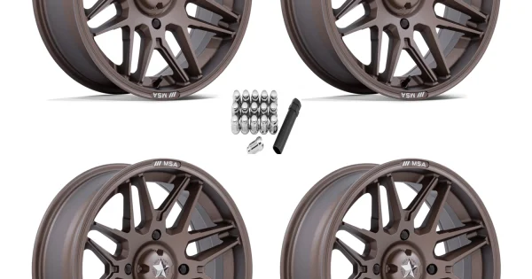 MSA M52 Radar Matte Bronze 15x7 Wheels/Rims (Full Set)