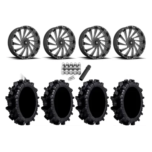 Terminator MAX 42x10-22 Tires on MSA M46 Blade Milled Wheels