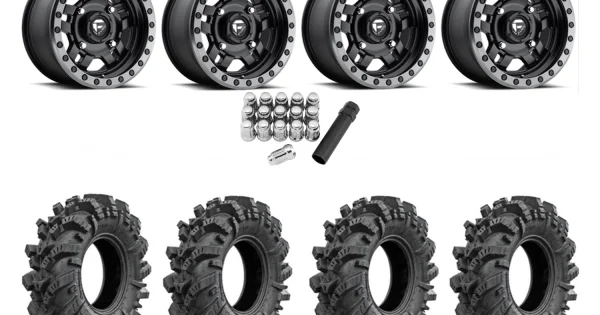 Intimidator 30x10-14 Tires on Fuel Anza D557 Wheels