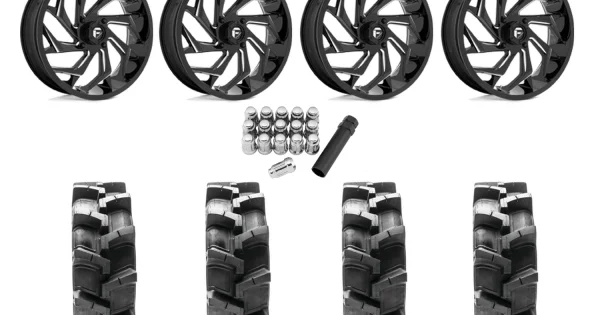 Quadboss QBT680 38x9.5-20 Tires on Fuel Reaction Wheels