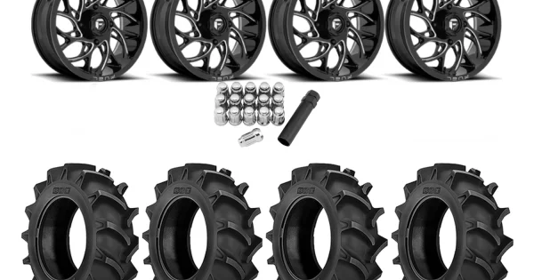 BKT TR 171 33x8-18 Tires on Fuel Runner Wheels