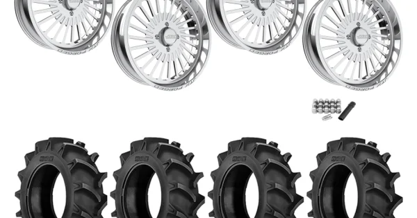 BKT TR 171 40x8.3-24 Tires on JTX Forged Reaper Polished Wheels