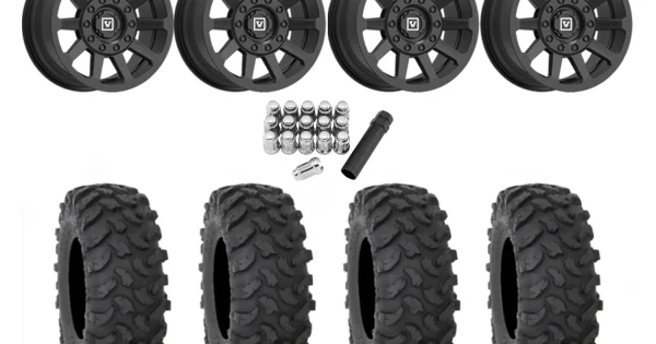 System 3 XTR370 32x10-15 Tires on V02 Satin Black Wheels
