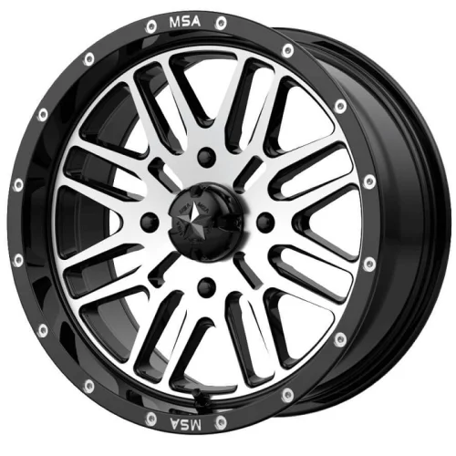 Assassinator Mud Tires 28x10-14 on MSA M12 Diesel Wheels