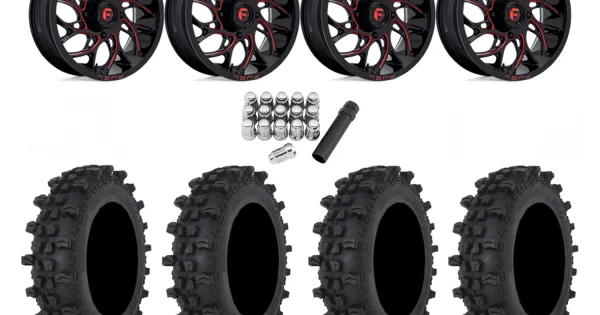 Frontline ACP 33x9.5-20 Tires on Fuel Runner Candy Red Wheels
